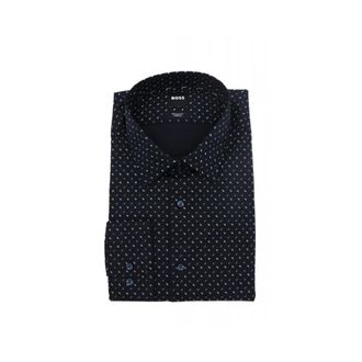 HUGO BOSS H Joe Kent Oxford Langarmhemd - - Shirts - Herren - Blau - M