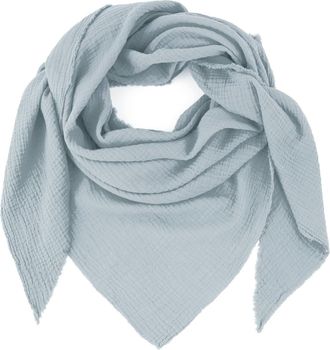 Glamexx24 Damenschal Musselin Dreieck Schal, XXL Schal verschiedenen Farben Halstuch Winterschal aus Baumwolle Hergestellt in Italien