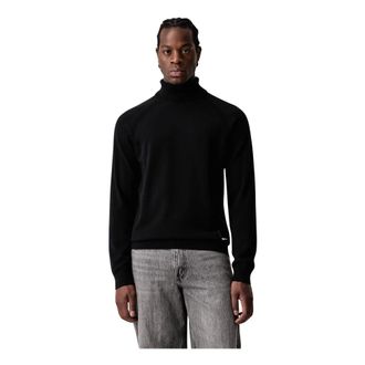 Karl Lagerfeld Pull &agrave; col roul&eacute; - Homme - Pulls - Noir - Taille: L