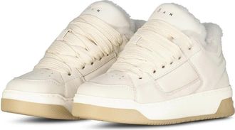 Hogan Low-Top Sneaker - Cunky Sneaker mit Woll-F&uuml;tterung - Gr. 40 (EU) - in Creme - f&uuml;r Damen