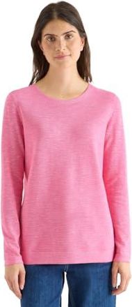 Cecil 3015484 Pull structuré, Mélange de Fleurs foncées chinées, XXL Femme