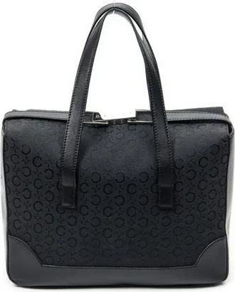 Celine Crossbody Bags - Vintage Fold-Top Tote - Gr. unisize - in Schwarz - f&uuml;r Damen