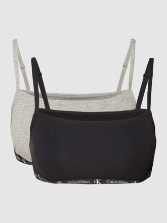 Calvin Klein Underwear Bralette mit Spaghettitr&auml;gern Modell UNLINED im 2er-Pack