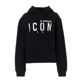 Dsquared2 Damen, Sweatshirts & Hoodies, Schwarzk, XSGröße