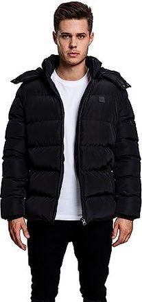Urban Classics Doudoune à Capuche Amovible Rembourrée pour Homme, Veste dHiver, Manteau Matelassé Chaud Hooded, Plumes synthétiques