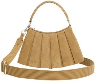 Lacoste Petit sac Lenglen en cuir su&egrave;de