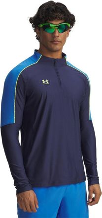 Under Armour Challenger Pro Midlayer f&uuml;r Herren, mit kurzem Rei&szlig;verschluss (Blau)