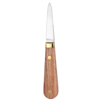 Cabilock Portables Austernmesser Edelstahl Austern&ouml;ffner Mit Holzgriff F&uuml;r Meeresfr&uuml;chte F&uuml;r Bbq Picknick Und Reisen Leicht Und Kompakt