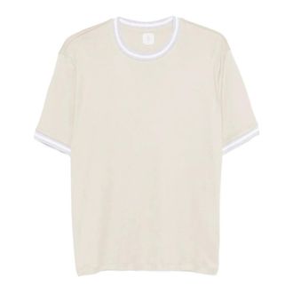 Eleventy Homme, Tops, Beige, Taille: L T-shirt en jersey de coton
