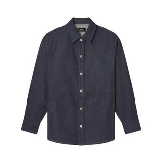 A.P.C. A.p.c., Homme, Chemises, Bleu, Taille: XL Surchemise