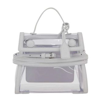 Moschino Femme, Sacs, Blanc, Taille: ONE Size Tie Me Small Handbag