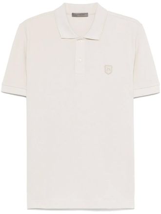 Corneliani polo en piqué - Tons neutres