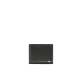 Ferragamo Gancini Bifold Geldb&ouml;rse - - Accessories - Herren - Schwarzk - ONE SIZE