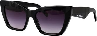 Karl Lagerfeld Femme, Accessoires, Noir, Taille: 54 MM Lunettes DE Soleil