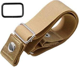 Generic Ceinture &eacute;lastique sans boucle | Confortable r&eacute;glable unisexe invisible, jeans pour hommes, passants de ceinture, pour maman, fille, petite amie, papa