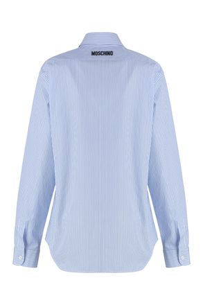 Moschino Striped Cotton Shirt - Blue