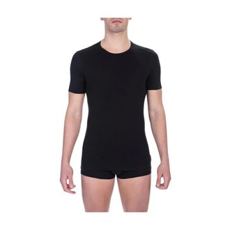 Dirk Bikkembergs Schwarzes Baumwoll-Crew-Neck-T-Shirt - - Underwear - Herren - Schwarzk - XL