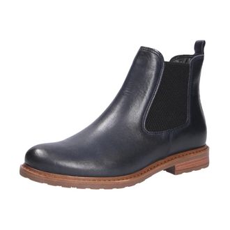 Tamaris Modische Leder-Stiefelette - - Shoes - Damen - Blau - 37 EU