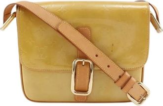 Louis Vuitton Sac bandouli&egrave;re Christy GM Monogram Vernis Pre-owned - Femme - Pre-owned - Beige - Taille: ONE Size