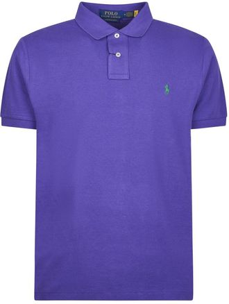 Polo Ralph Lauren Homme, Tops, Violet, Taille: M Short Sleeve Knit