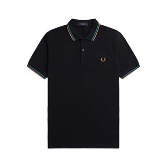 Fred Perry Marino Twin Tipped Polo Shirt - - Tops - Herren - Blau - S