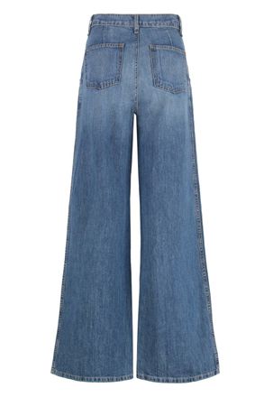 ASKK NY Womens Cropped Jeans Cotton-Linen Brown