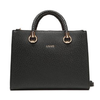 Liu Jo Handtasche Liu Jo M Satchel Double AXX010 E0087 Schwarz