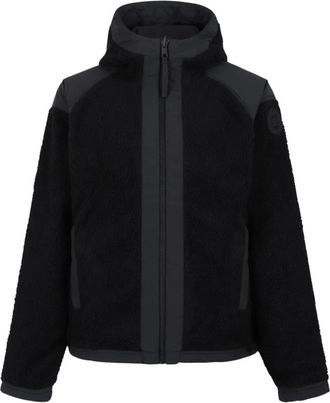 Canada Goose Homme, Sport, Noir, Taille: S Blouson aviateur r&eacute;versible en laine polaire Alberni