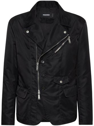 Dsquared2 veste de moto en satin - Noir