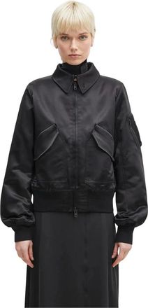 Yohji Yamamoto Veste Bombe Satin - Femme - Vestes - Noir - Taille: 36 FR