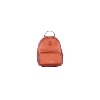 Ermanno Scervino Brauner Logo-Rucksack mit Frontrei&szlig;verschluss - - Bags - Damen - Braun - ONE SIZE