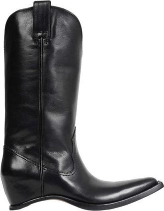 Maison Margiela Femme, Chaussures, Noir, Taille: 41 EU Bottes Western Hautes Sans Talon H45