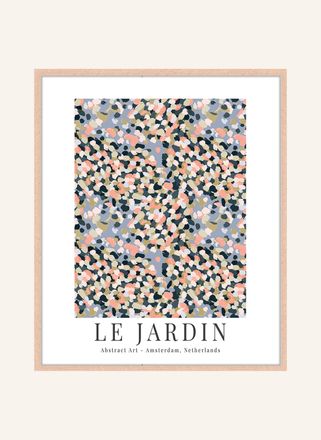 Liv Corday Wandbild Französischer Garten Mit Rahmen braun