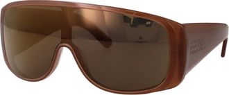 Maison Margiela unisex, Accessoires, Brun, Taille: 69 MM Lunettes de soleil Masque
