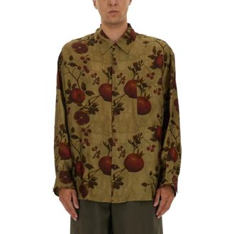 Uma Wang Hemd mit Granatapfelmuster - - Shirts - Herren - Mehrfarbig - M