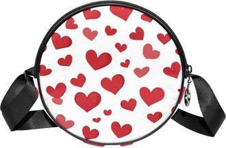 Generic Sac &agrave; bandouli&egrave;re rond pour femme, petit sac &agrave; bandouli&egrave;re avec fermeture &eacute;clair, bretelles r&eacute;glables, style d&eacute;contract&eacute; pour femmes et filles