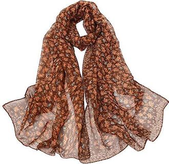 Generic ÉCharpe Chaude Femme Echarpe Hiver Longue Douce à Imprimé Floral Pour ChâLe Foulard Basiques Classique