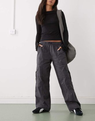 Rvca Stowaway - Cargohose in verwaschenem Schwarz