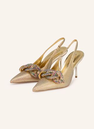Kurt Geiger Slingpumps Crystal Chain Mit Schmucksteinen gold