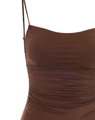 MC2 Saint Barth Womens One-Piece Swimsuit Eliya Shiny Strass Waterfall 18 Polyamide Elastane One-Pieces