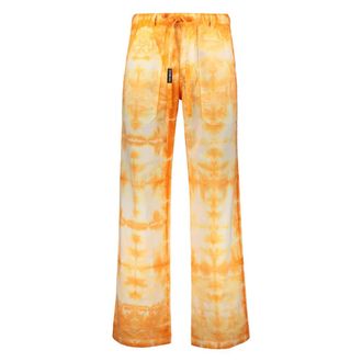 Nahmias Tie Dye Baggy Hose - - Trousers - Herren - Orange - W34
