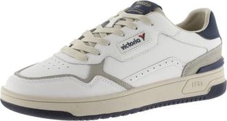 Victoria 1985 Basket Basse Unisexe C80 Cuir & Pièces Colorées & en Croûte De Cuir & Logo Rétro 8800119 pour Adulte Marino 42