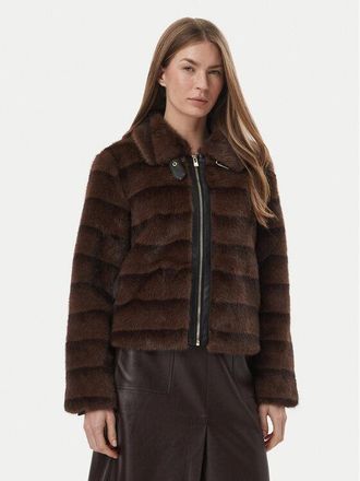 Morgan Pelzmantel 261-GFOLKA Braun Regular Fit