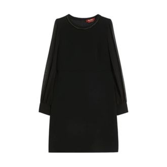 Max Mara Kurzes Cady Cocktailkleid - - Dresses - Damen - Schwarzk - XL