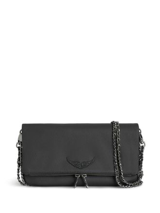 Zadig&Voltaire pochette Rock en cuir - Gris