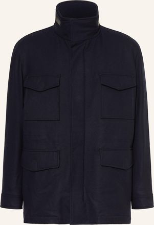 Brioni Fieldjacket Mit Cashmere blau
