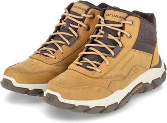 Skechers Homme Santoro Hopkins Botte de randonn&eacute;e, Wheat Leather/Synthetic/Mesh, 48.5 EU