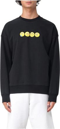 Barrow Barrow, Homme, Sweatshirts et sweats &agrave; capuche, Noir, Taille: XL SweaT-shirt imprim&eacute; Emoticon