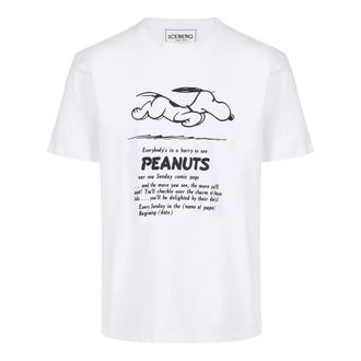 Iceberg Homme, Tops, Blanc, Taille: L Classic Regular Fit T-Shirt