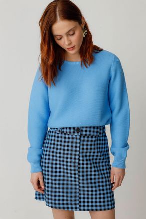 SKFK Damen vegan Pullover Iradi Blau